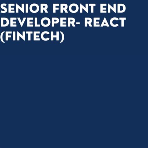 Joe Parry On Linkedin Reactjsdeveloper Frontenddevelopers Techjobs