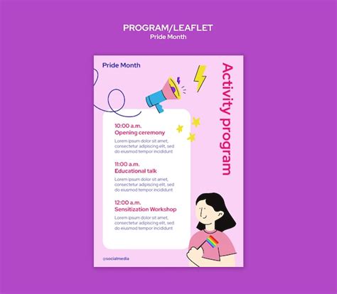 Premium Psd Pride Month Template Design