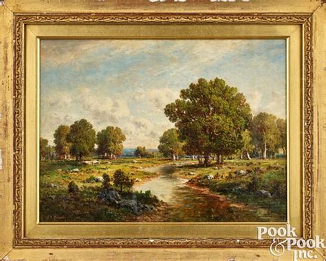 Claude Picault Oil On Board Pastoral Landscape Sold At Auction On 6th October Bidsquare