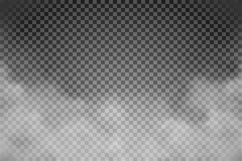 투명한 배경에 격리된 흰색 안개 텍스처입니다 스팀 특수 효과 사실적인 벡터 화재 연기 또는 미스트 0명에 대한 스톡 벡터 아트