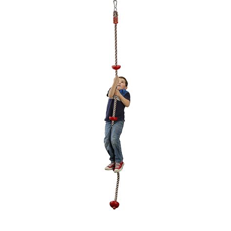 Slackers Ninja Climbing Rope 24m With Foot Holds Jadrem Toys