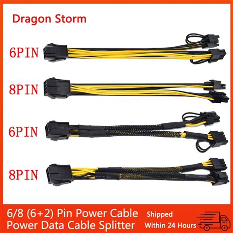 Original 10 Stk 6 Pin 8 Pin Pci Express Til Dual P Grandado