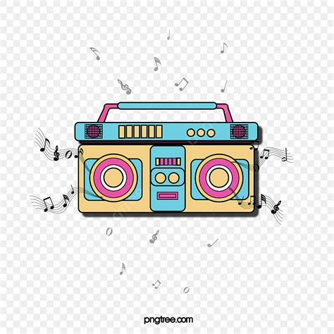 컬러 복고 라디오 라디오 구식 레트로 라디오 Png 일러스트 및 벡터 에 대한 무료 다운로드 Pngtree