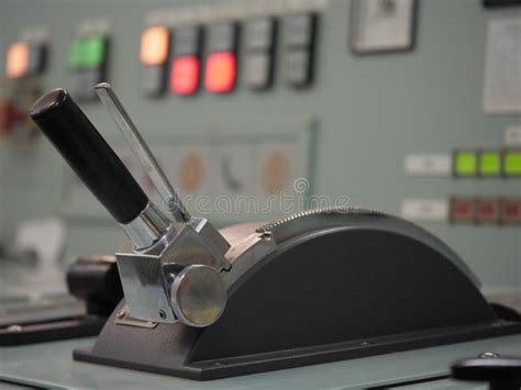Control Of Main Engin Of Ship Stock Image Image Of Room Lever 55029759