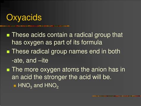 PPT Naming Acids PowerPoint Presentation Free Download ID 7074704