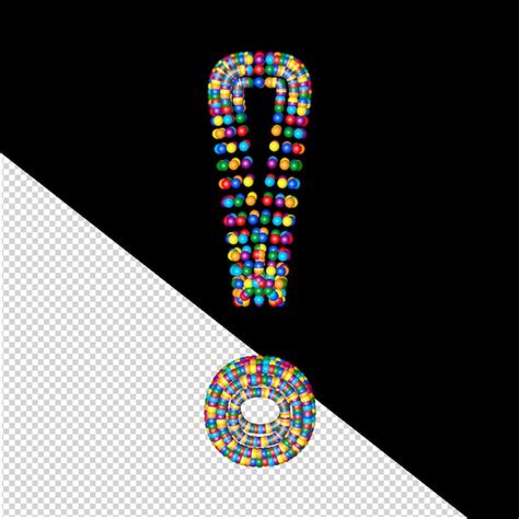 Premium Psd Symbol Made Of Small Spheres