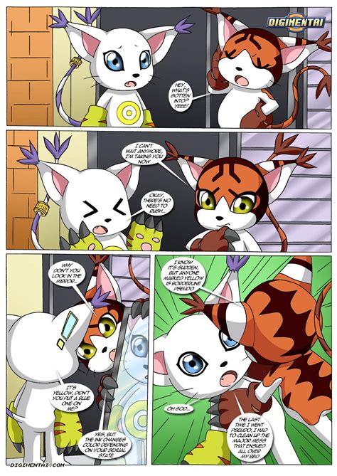 Rule 34 Bbmbbf Comic Comic Page Digihentai Digimon Female Gatomon Gatomon In Heat 3 Male