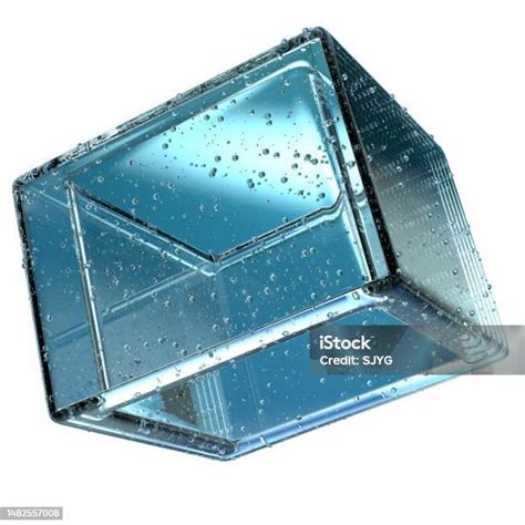 격리 된 맑은 물 기하학 크리스탈 상자 추상 차가운 분위기 얼음 우아한 현대 3d 렌더링 디자인 재료 0명에 대한 스톡 사진 및 기타 이미지 Istock