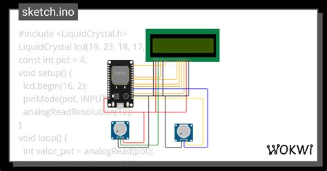 Display Lcd Nível Da Água Gráfico Melhorado Copy Wokwi Esp32