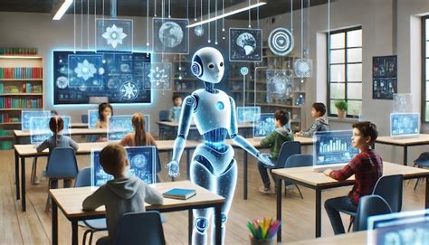 Premium Photo Ai Robot Teachers In Future Classrooms A Glimpse Into Educations Technological