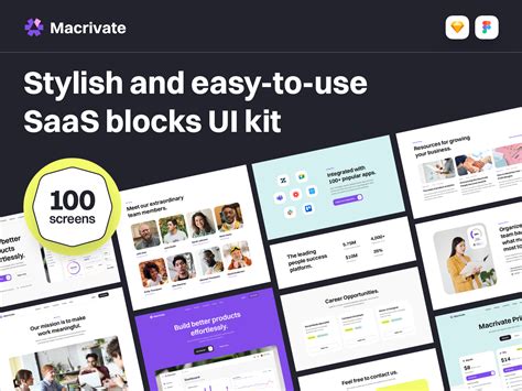 Macrivate Saas Blocks Ui Kit By Kukuh Andik On Dribbble