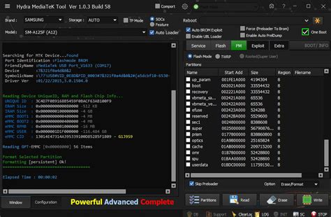 Samsung Sm A125f A12 Formatting Persistent Successfully Done By Hydra