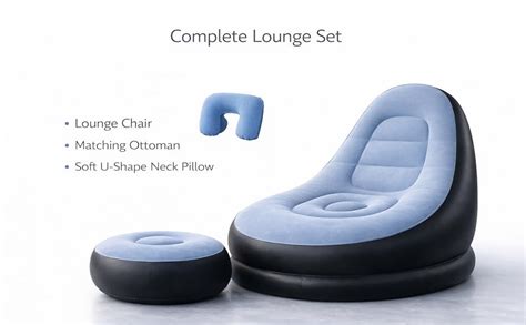 Shopnow Pro Inflatable Lounge Chair For Indoor And Outdoor