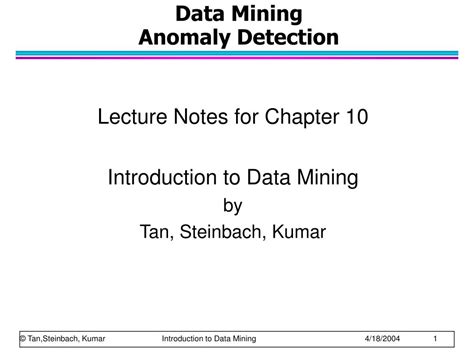 Ppt Data Mining Anomaly Detection Powerpoint Presentation Free