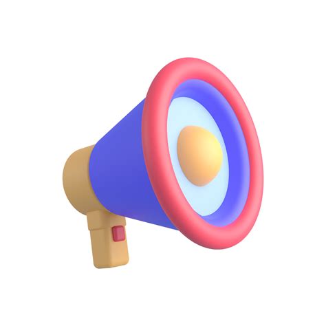 Megaphone 3d Icon Png Pngwing 40 Off