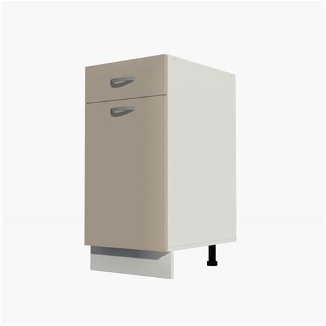 Кухонный модуль с ящиком напольный БЕЗ СТОЛЕШНИЦЫ стол БЕЖЕВЫЙ на 400