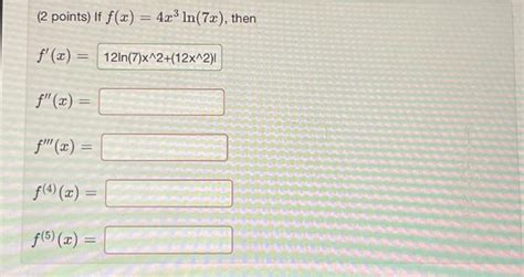 Solved What Are The Nd Th Derivatives Of This And How Do Chegg Com