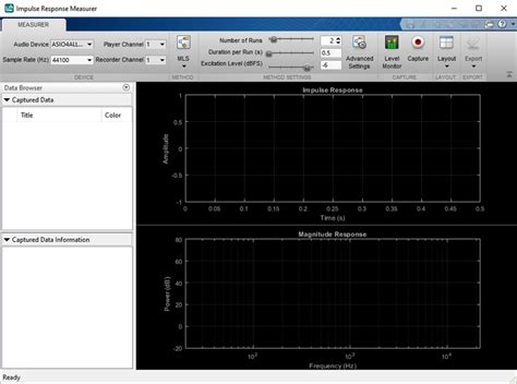 Matlab Control System Measure Impulse Response Of An Audio System The