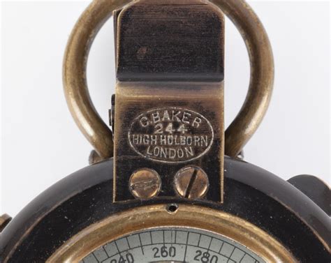 World War 1 C Baker British Verners Mk Vi Prismatic Compass M1 Militaria