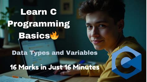 Day 003 Learn C Program Basics Data Types And Variable C Programming For Beginner Youtube