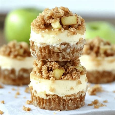 Apple Crisp Mini Cheesecakes Easy Fall Dessert Recipe The Sisters Cooking