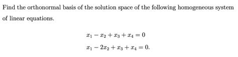 Answered Find The Orthonormal Basis Of The Bartleby