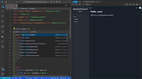 Learn React Js Dashboard Sidebar Sliding Sidebar No Talking Youtube