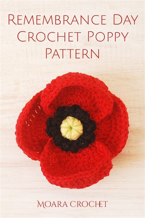 Printable Crochet Poppy Pattern