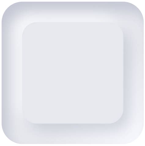 Neumorphic Square Button 11888172 Png