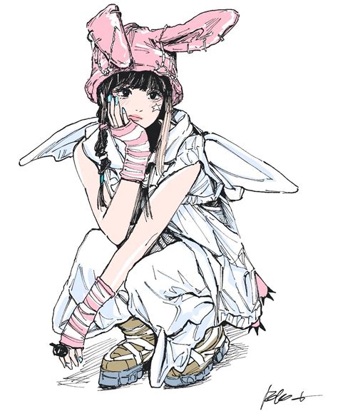 「hanni Newjeans」おしゃれまとめの人気アイデア｜pinterest｜nim キュートなスケッチ キャラクタースケッチ