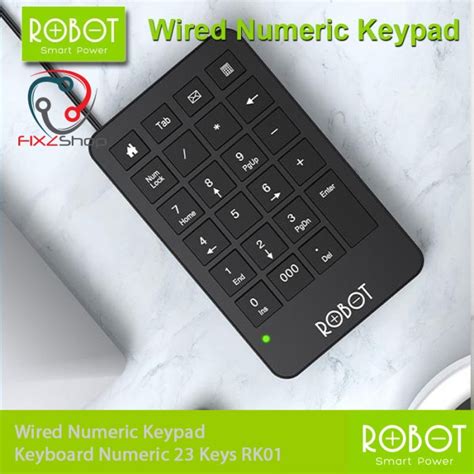 Jual ROBOT Wired Numeric Keypad Keyboard Numeric 23 Keys Jakarta Utara Simple Device Tokopedia