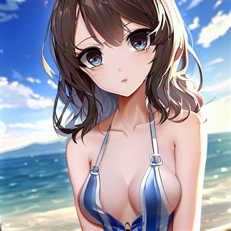 Anime Beach Girl 31 By Rogueai91 On Deviantart