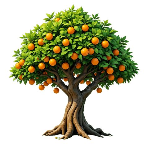 Orange Tree Animation Orange Tree Citrus Tree Fruit Tree Png