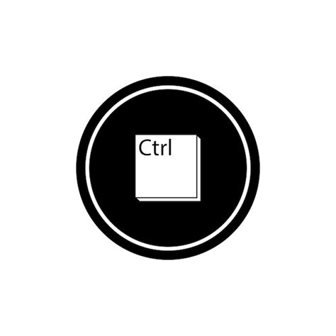 Premium Vector Ctrl Key Icon Vector Template Illustration Logo Design