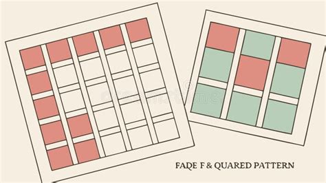 Tiled Geometric Squares Pattern With Fade Effect Background Vector