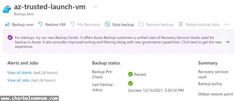 Protect An Azure Trusted Launch Vm With Azure Backup Charbel Nemnom Mvp Mct Ccsp Cloud