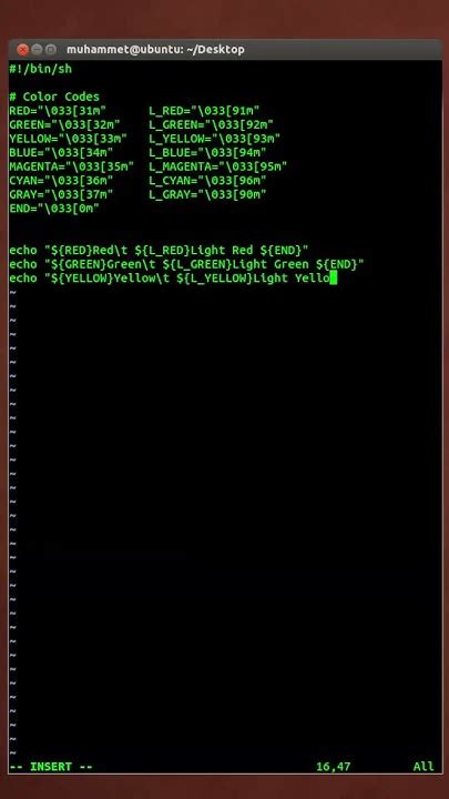 Linux Shell Script How To Set A Text Color In A Shell Script 025
