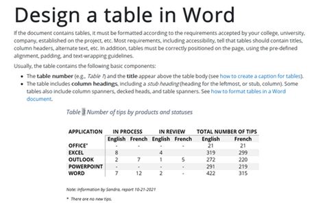 Select And Format Table Elements In Word Microsoft Word 365