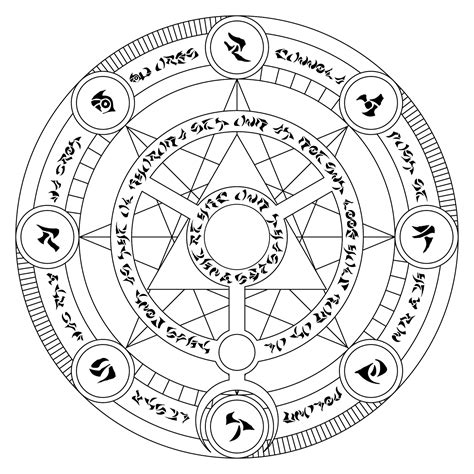 Magic Circle Artwork For Occult Props Magic Circle Tattoo Designs