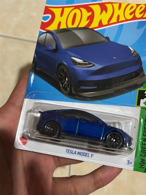 Hotwheels Tesla Model Y Hobbies And Toys Toys And Games On Carousell