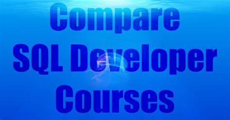 List Of Oracle Sql Developer Training Courses Uk And Ireland