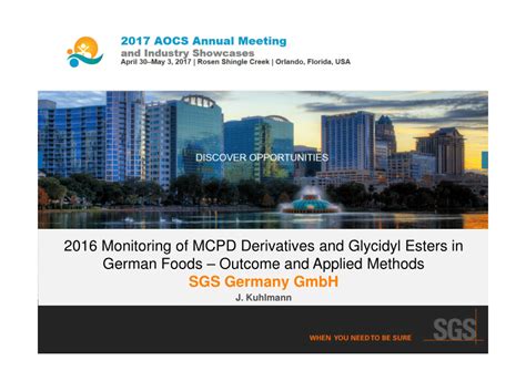 Pdf 2016 Monitoring Of Mcpd Derivatives And Glycidyl Esters In German Foods Outcome And