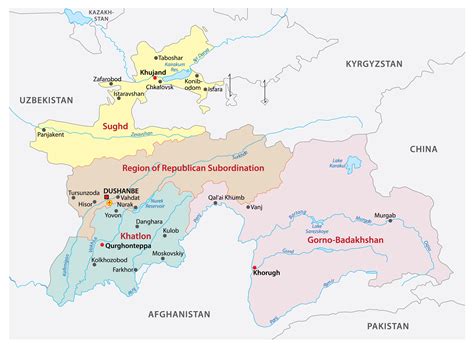 Tajikistan Map In World Map