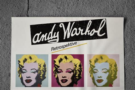 Original Andy Warhol Marilyn Monroe Exhibition Poster By Ros Nagy Roden