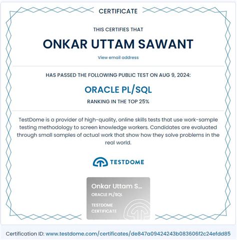 Onkar Sawant On Linkedin Oracleplsql