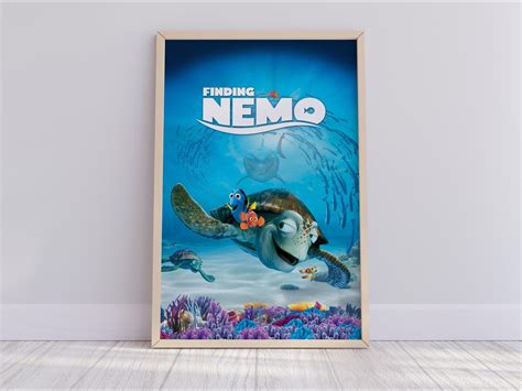 Finding Nemo Movie Poster For Wall Art Etsy