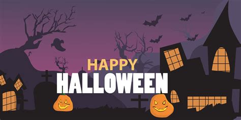 Happy Halloween October 31st Banner Template October Trick Or Treat