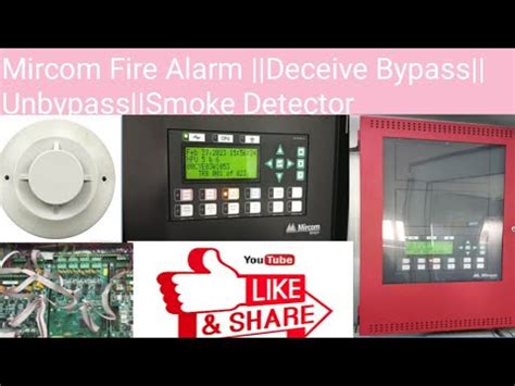 Mircom Smoke Detector How To Bypass And Unbypass Smoke Detector From Mircom Fire Alarm Panel