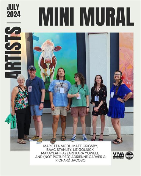 Viva Meet The New Mini Mural Artists Marietta Modl Matthew Grigsby Isaac Stanley Elizabeth