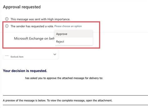 Mail Approver Gets Vote Option Instead Of The Approve Reject Options Microsoft Community Hub
